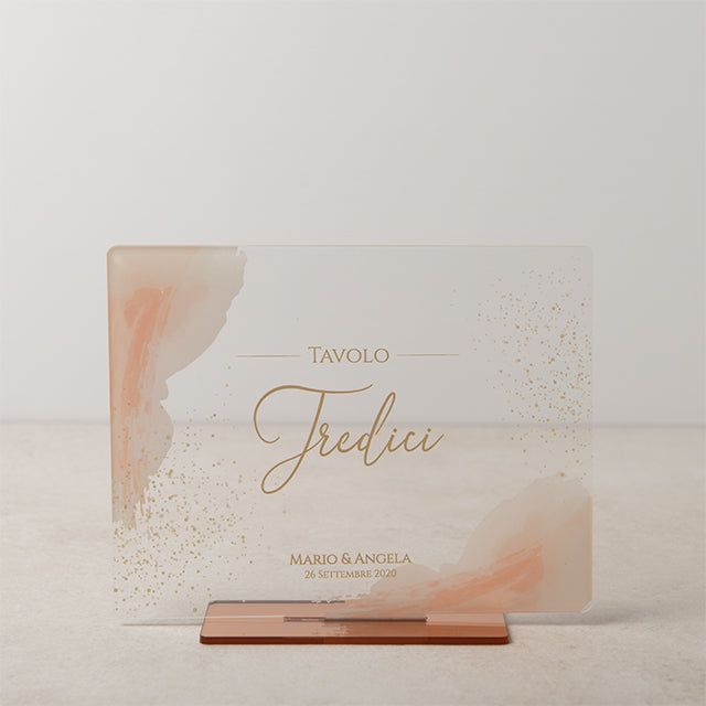 Pink Strokes Table Sign – My Creative Lab