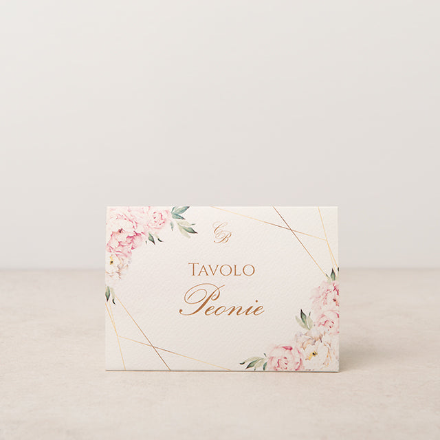 Pink 'n Peonies Paper Table sign – My Creative Lab